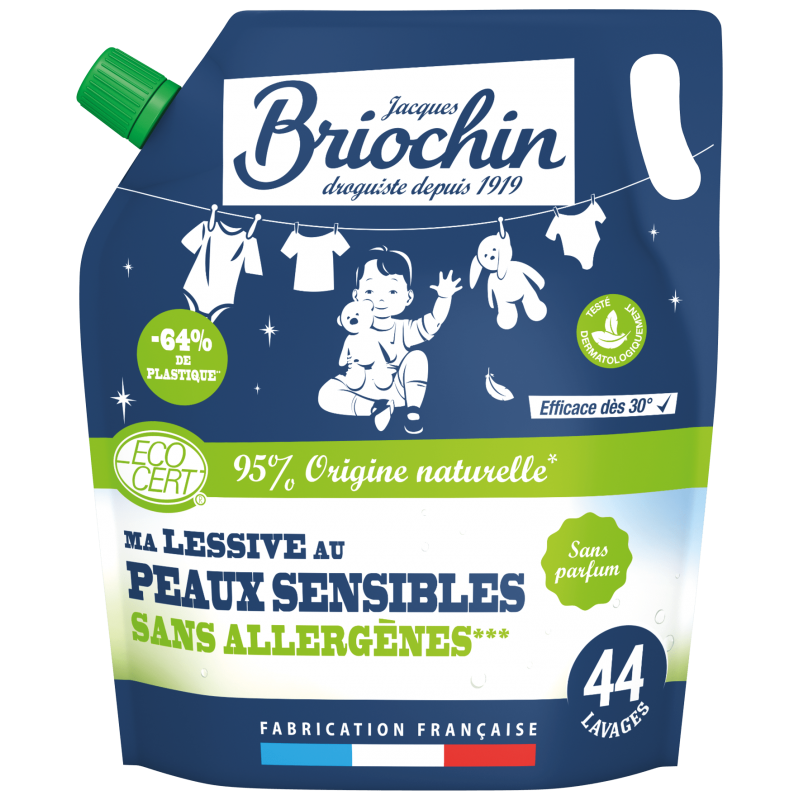 Recharge lessive sans parfum 2L | Le Briochin Recharge lessive sans parfum 2L | Le Briochin