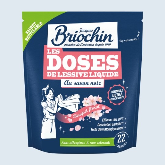 22 Doses de Lessive liquide au Savon noir | Le Briochin
